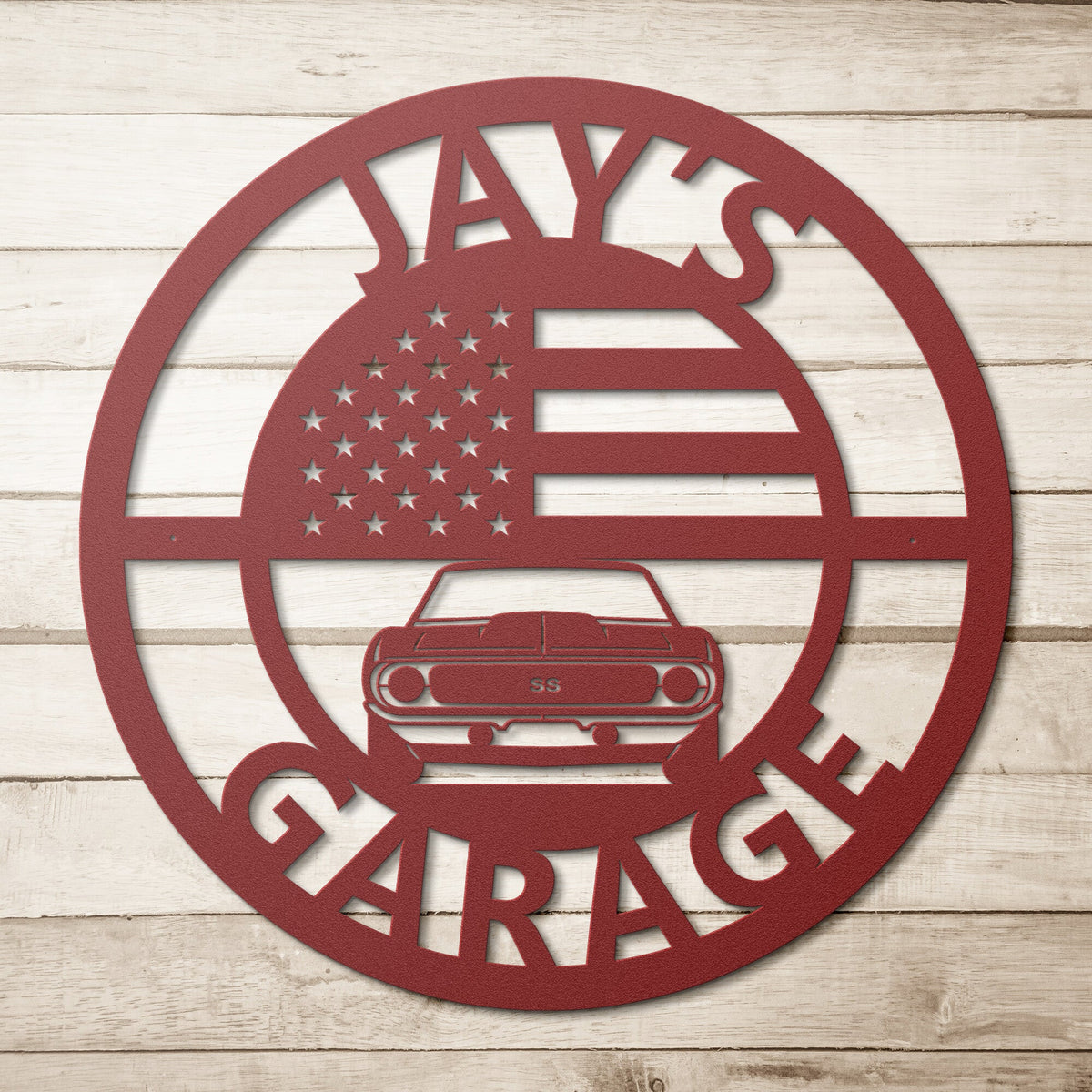 Personalized Camaro Garage Sign - Cool Metal Signs