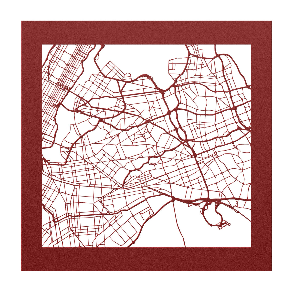 Personalized Street Map Sign - Cool Metal Signs